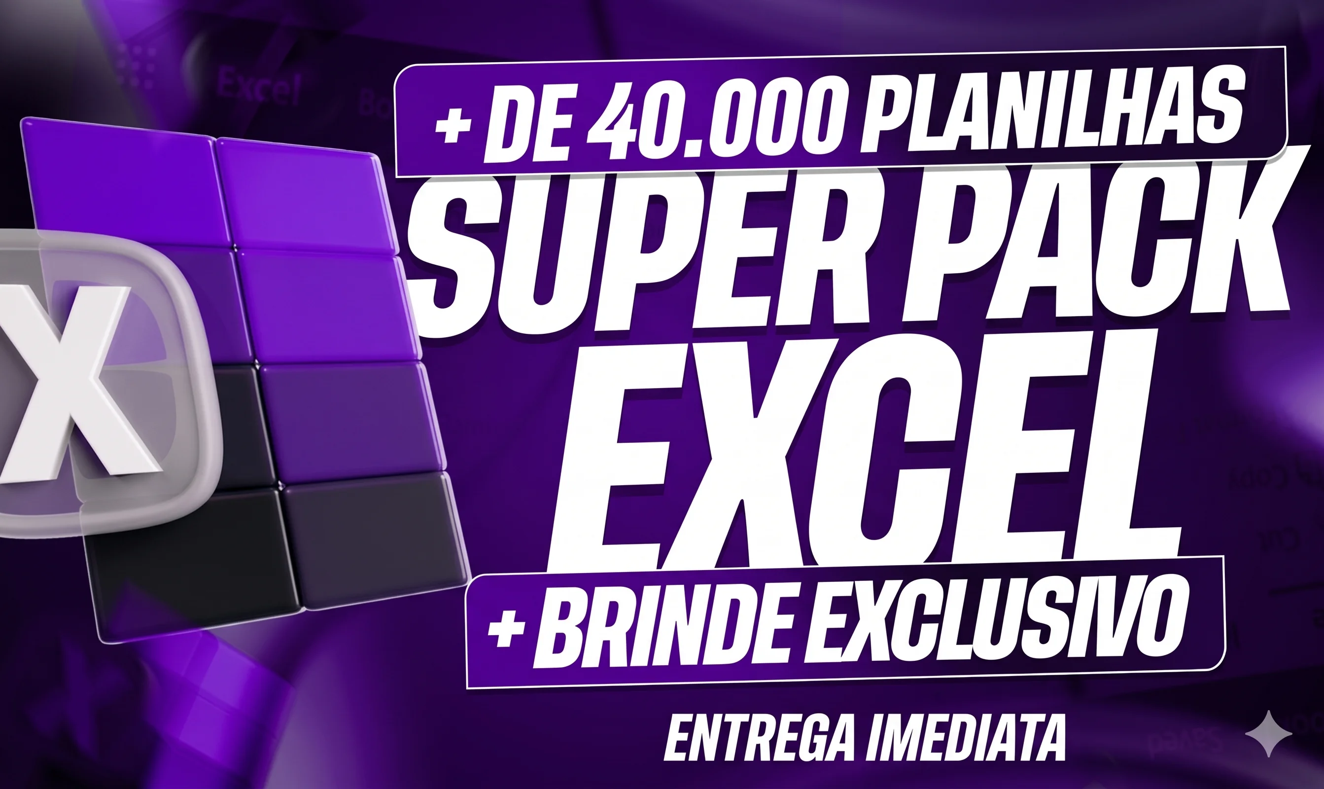 MEGA PACK EXCEL | 40.000 Planilhas Editáveis + Brinde | Entrega ...